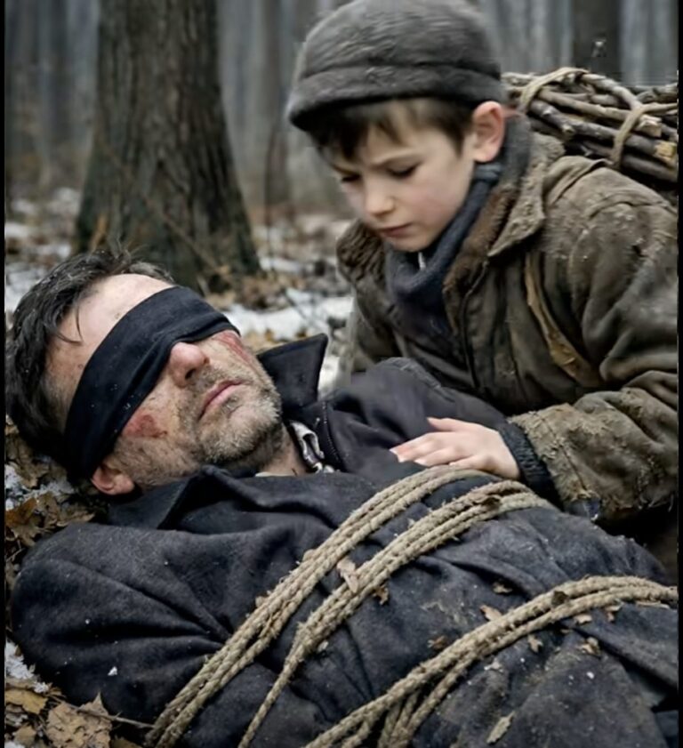 An orphan discovered a man in a beautiful suit, chained beneath an old ...